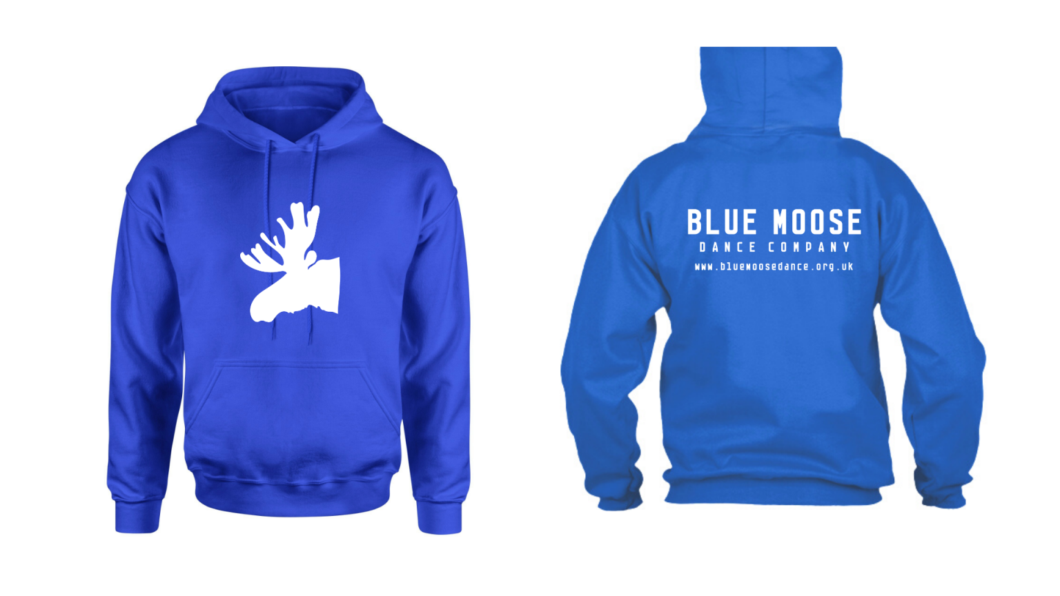 Moose Hoodie - Classic Blue - Blue Moose Dance Company